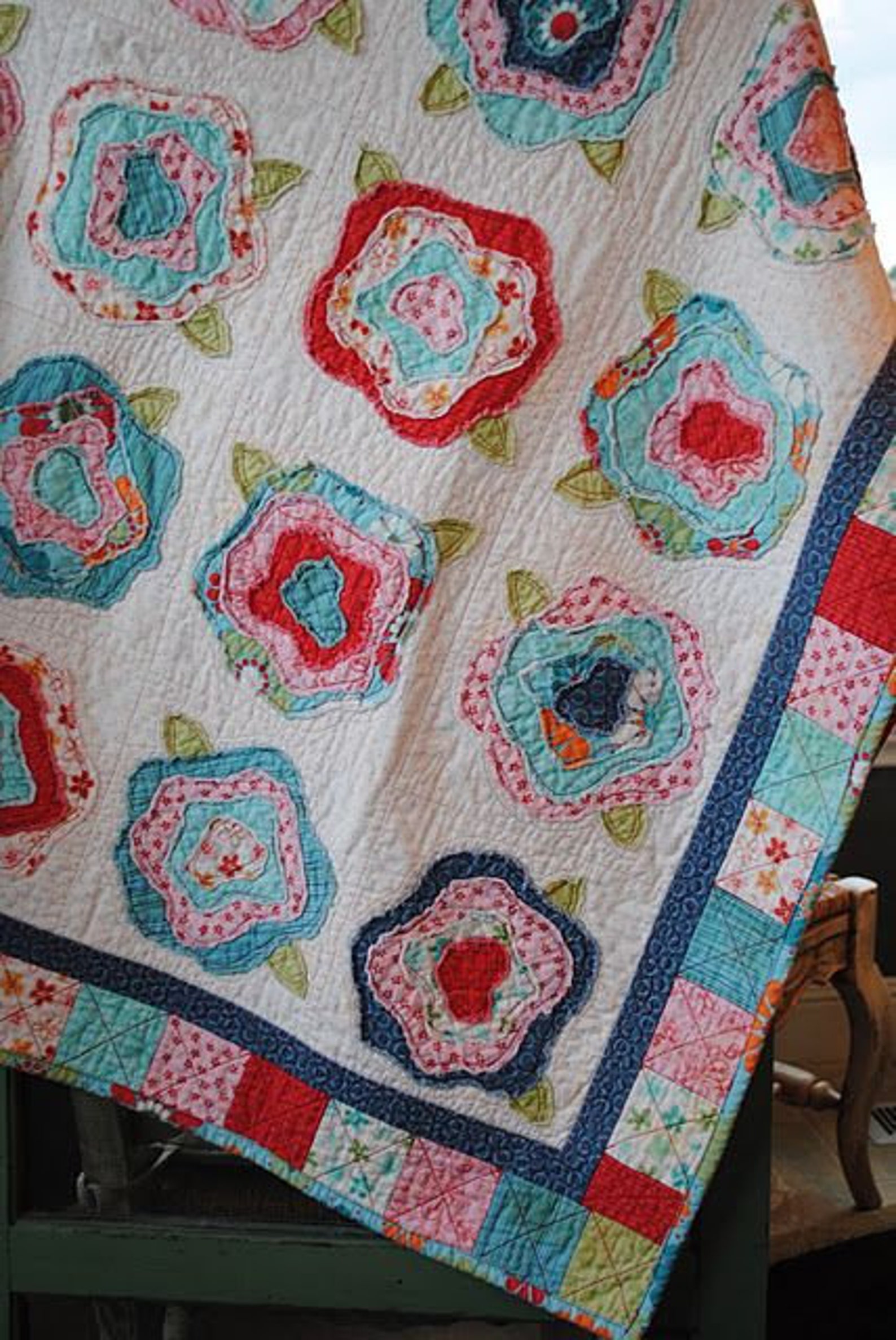 French Roses by Heather French - Vintage Soft Edge Applique Rose ...
