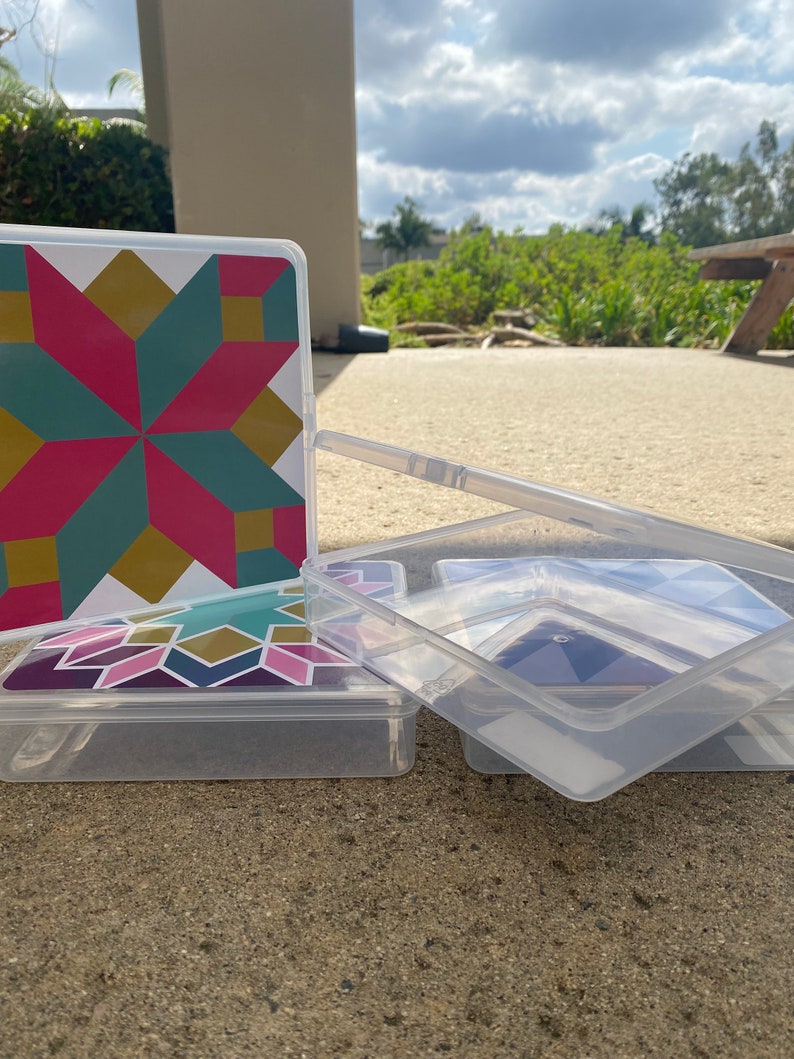 Quilty Storage Block Boxes Clear Keepsake Boxes Great Gift - Etsy