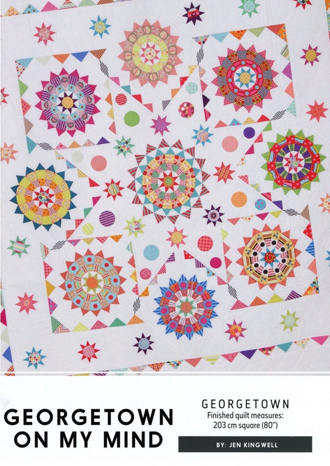 Georgetown on My Mind Quilt Pattern by Jen Kingwell - Advanced Quilt ...