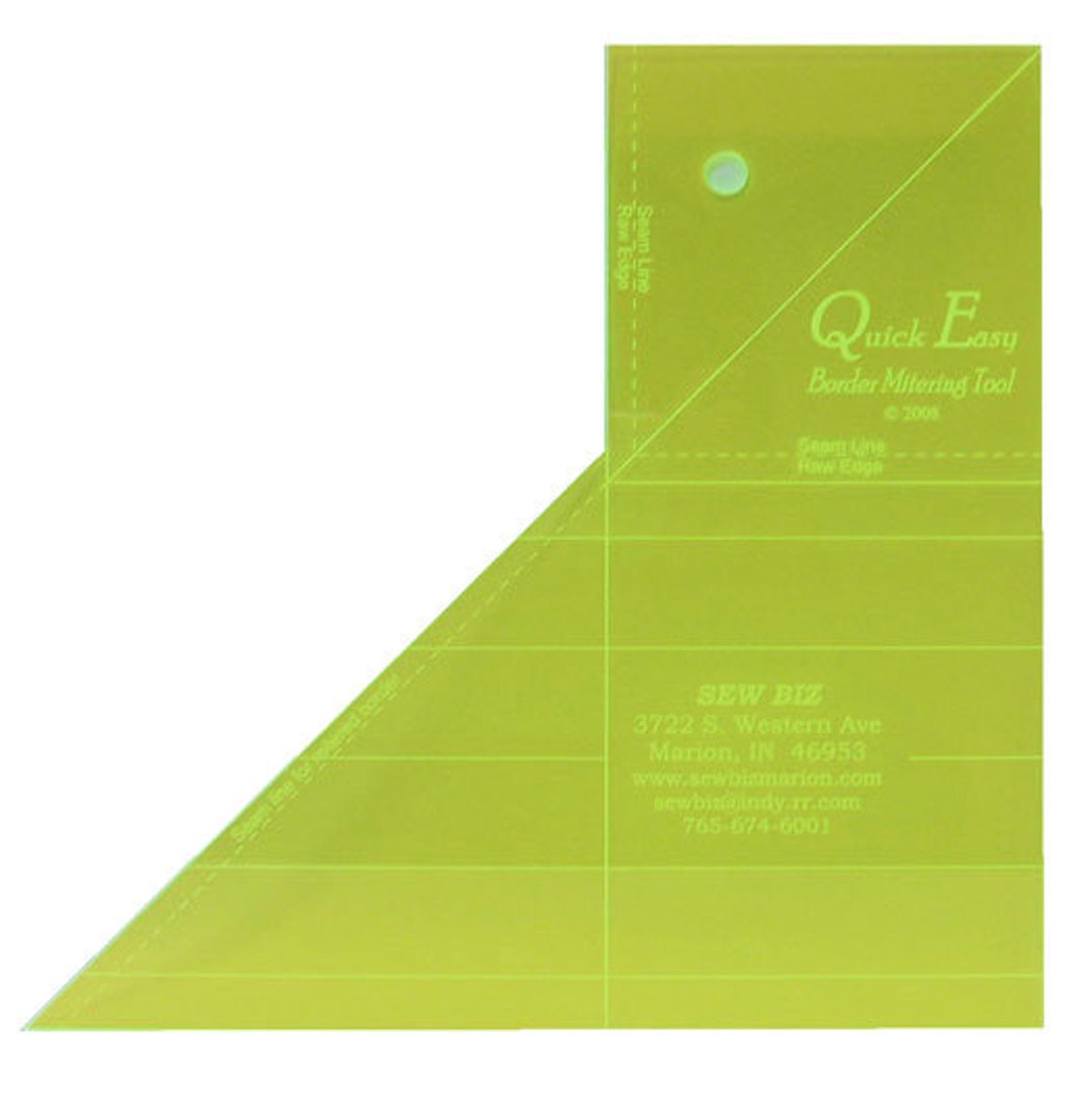 Quick Easy Border Mitering Tool - Large is Great for Making Borders ...