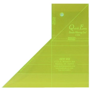 Quick Easy Border Mitering Tool - Large is Great for Making Borders ...