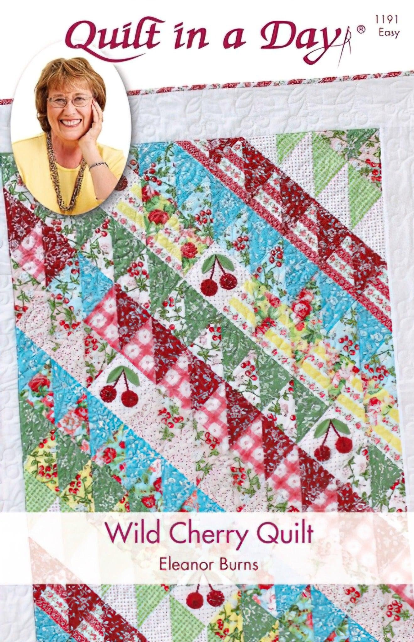 Wild Cherry Quilt Pattern by Eleanor Burns for Quilt in a Day- Easy ...