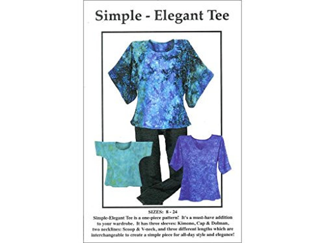 Simple Elegant Tee Sewing Pattern by CNT Pattern Co. - Etsy