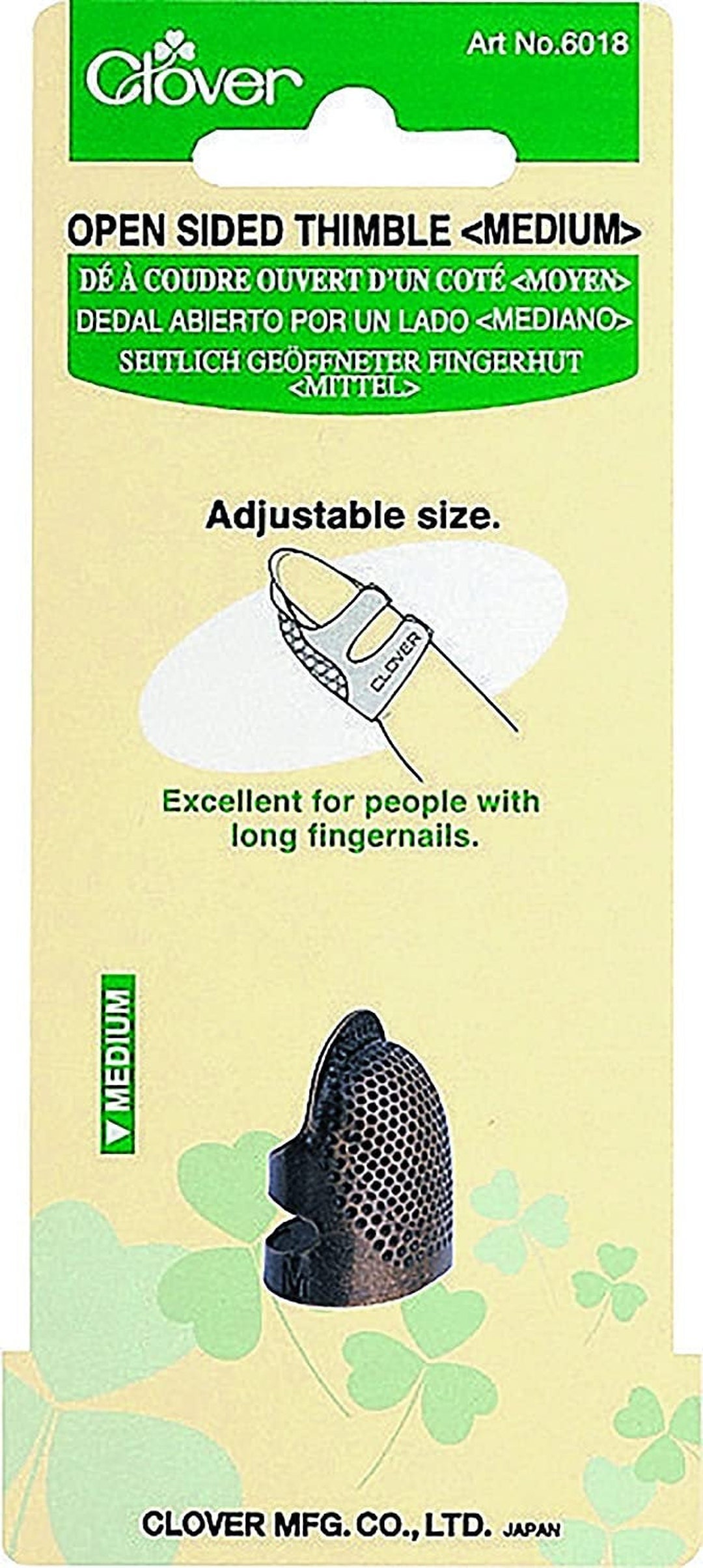 Clover Metal Open-sided Thimble, medium - Etsy