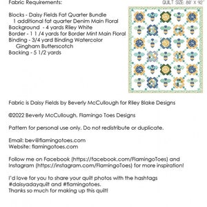 Daisy a Day Quilt Pattern by Beverly Mccullough of Flamingo Toes - 79 ...