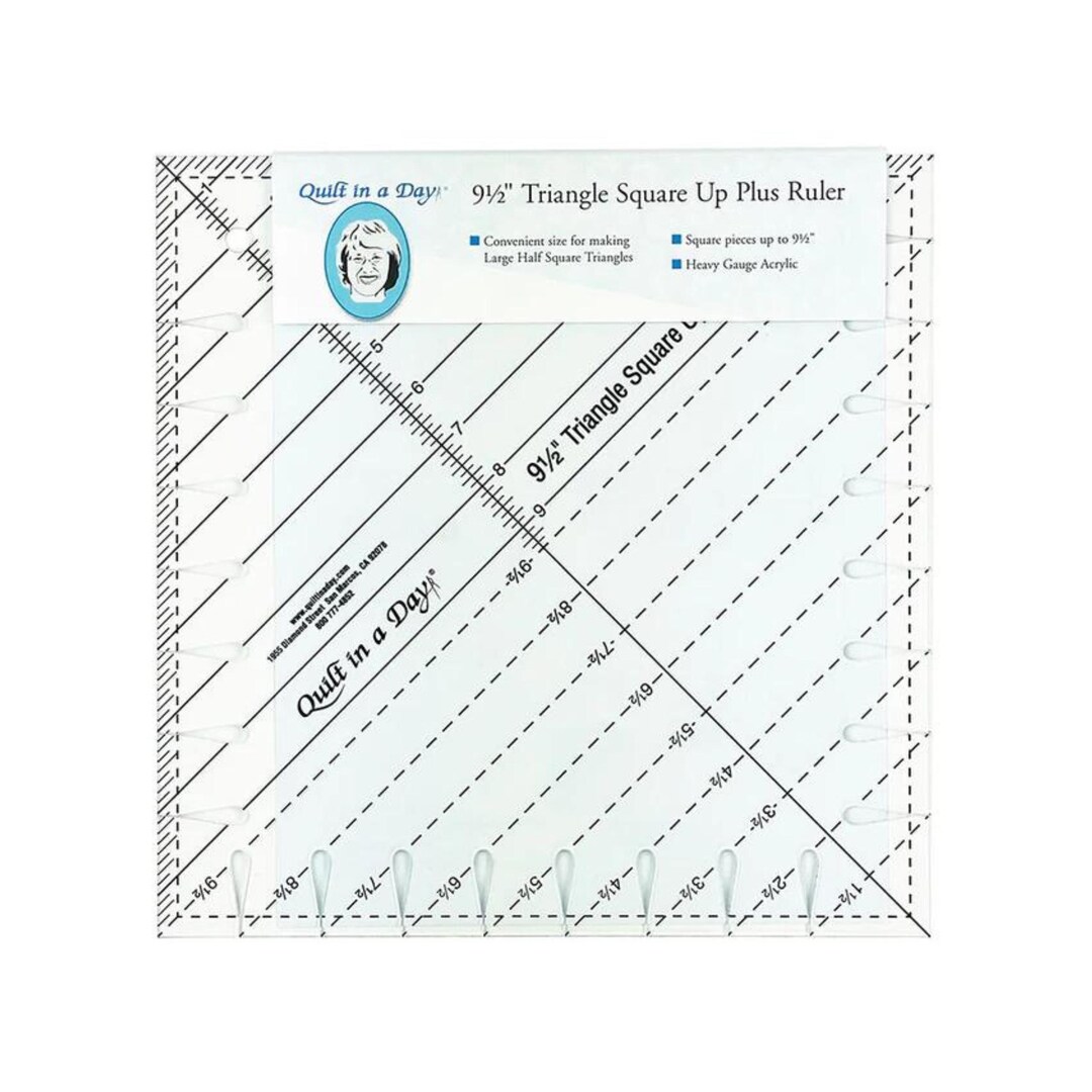 9.5 Triangle Square up Ruler by Quilt in a Day - Etsy