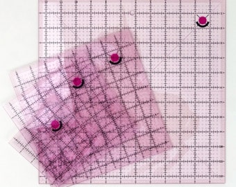 Tula Pink Set of 4 Square Templates With Unicorn Quilting Rulers - Etsy