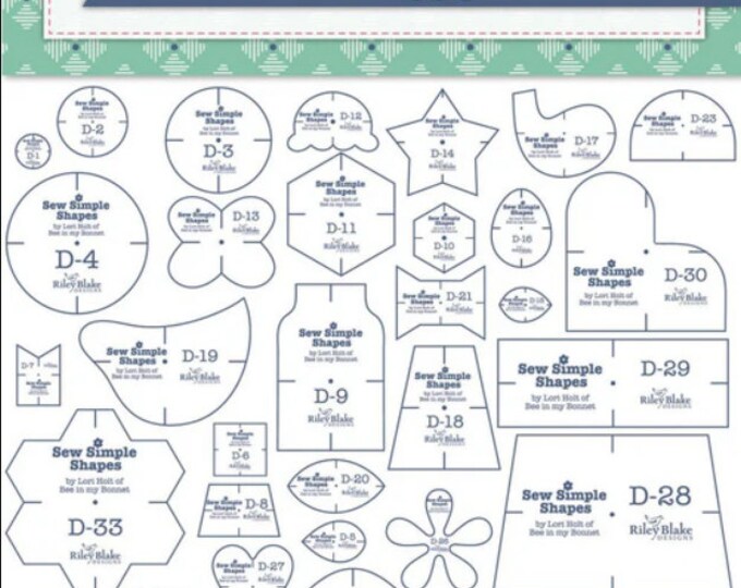 Lori Holt Sew Simple Shapes, Bee Happy Sew Simple Shapes, Bee in My ...