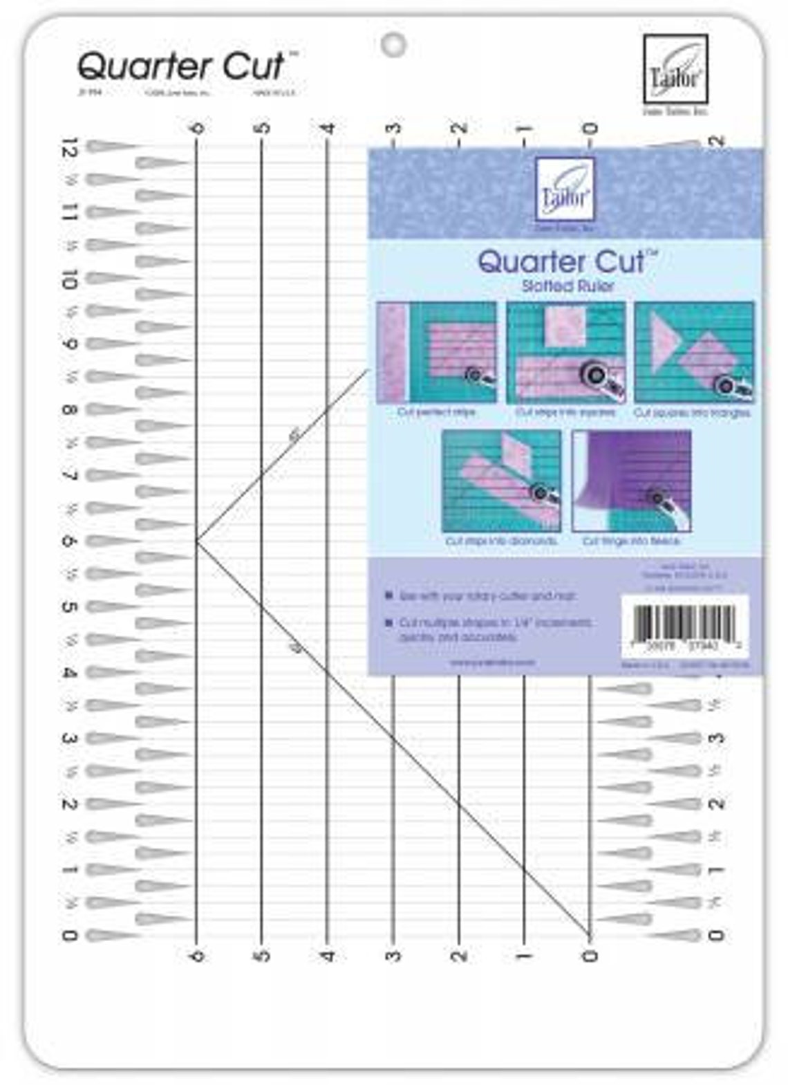 Quarter Slotted Cutting Template for Strips Strips Into - Etsy