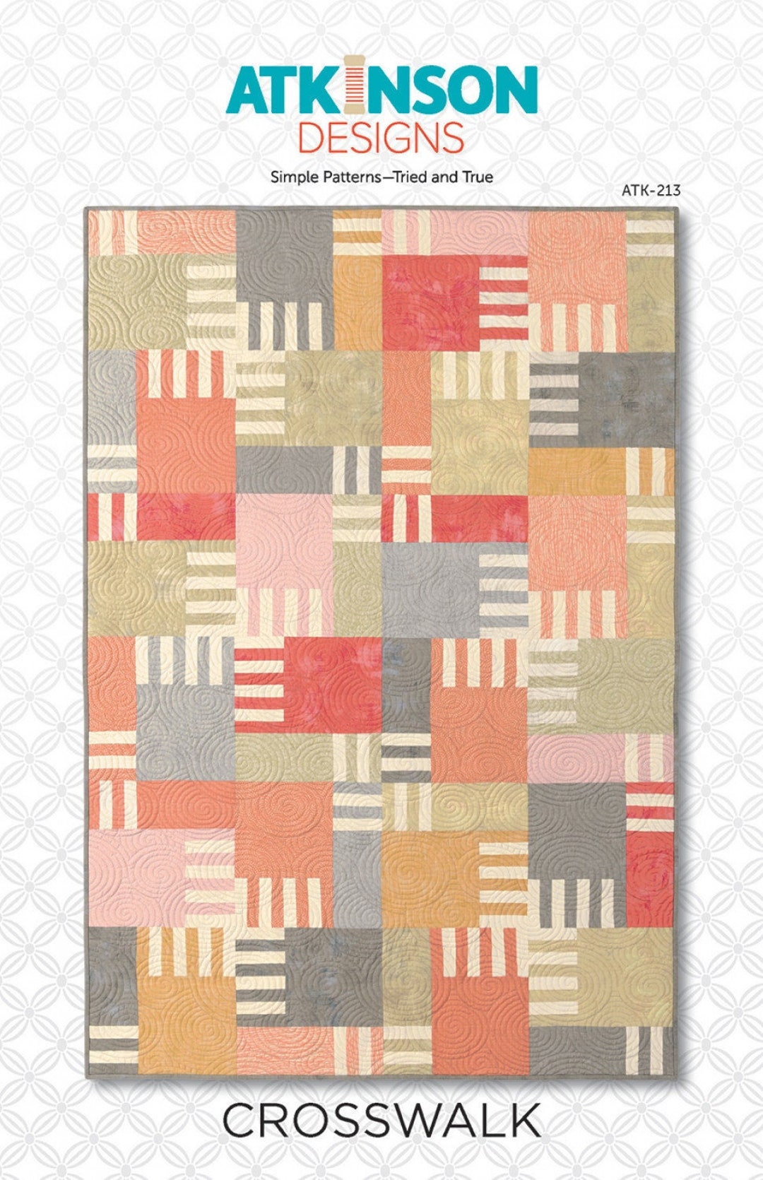 Crosswalk Quilt Pattern by Atkinson Designs Fat Quarter Friendly Quilt ...