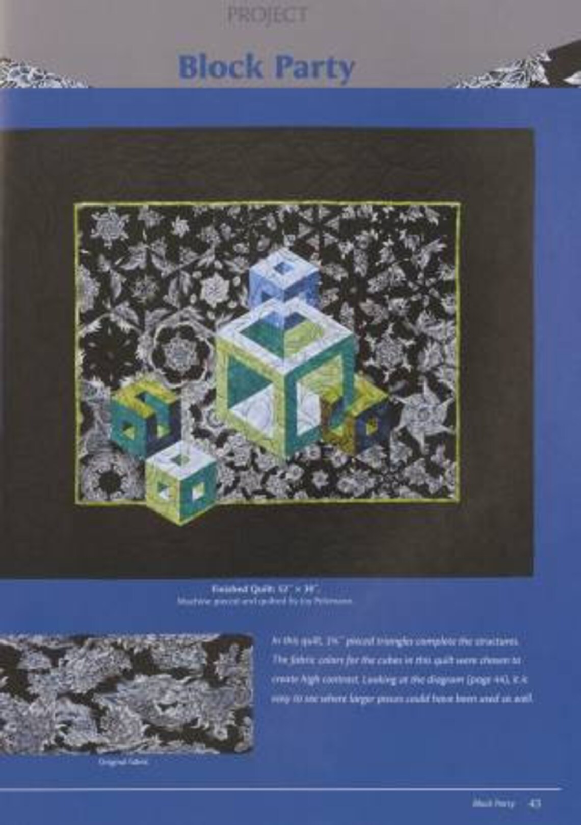 One-block Wonders Cubed Illusion Quilts Made W/ Easy - Etsy