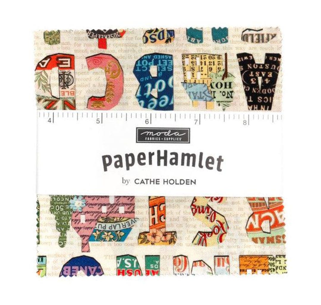 NEW! Paper Hamlet Charm Pack by Cathe Holden 42 Pcs - Vintage Ephemera ...