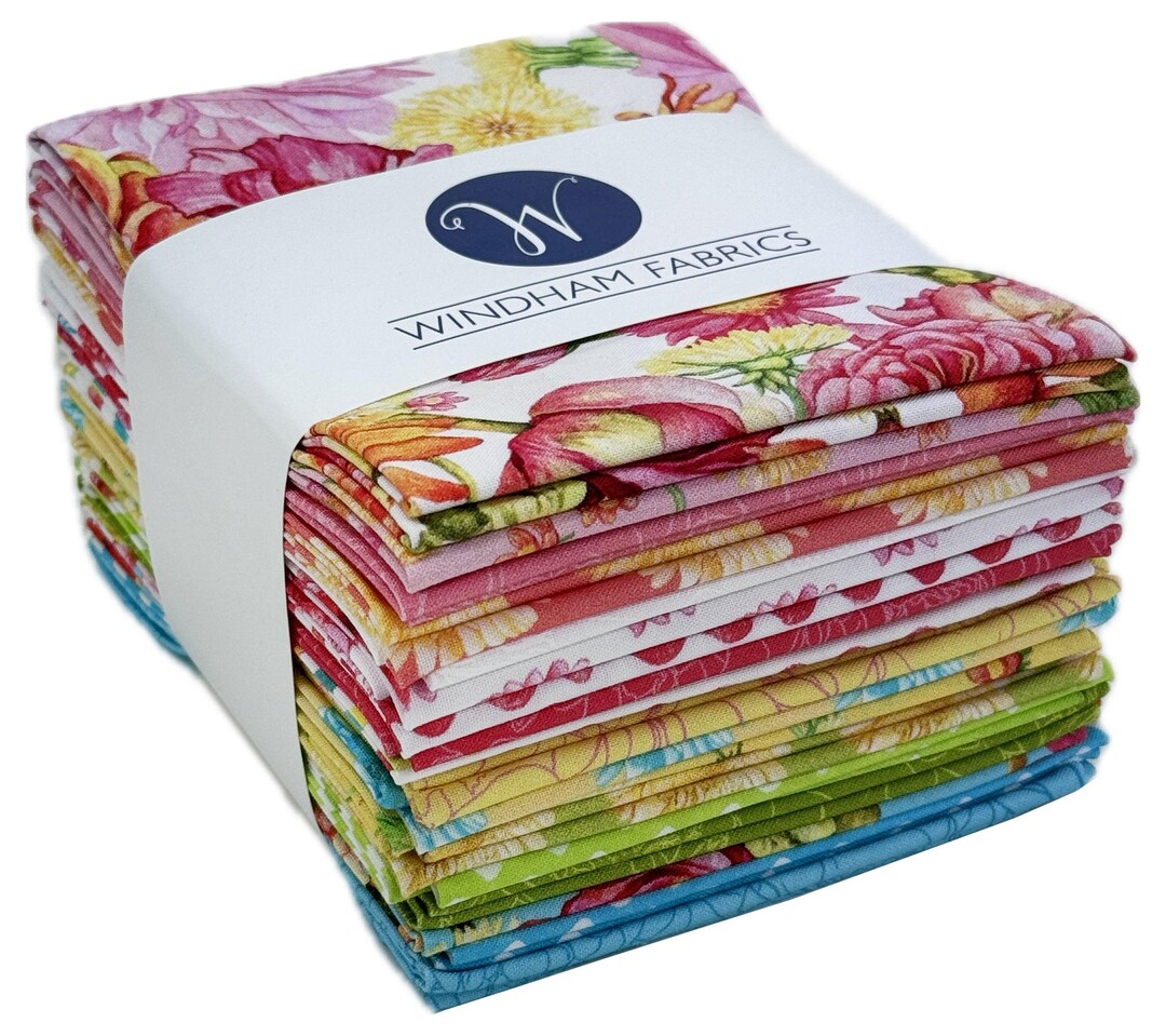 NEW! Windham Fabrics - Spring Dreams Fat Quarter Bundle 18pcs - Spring ...