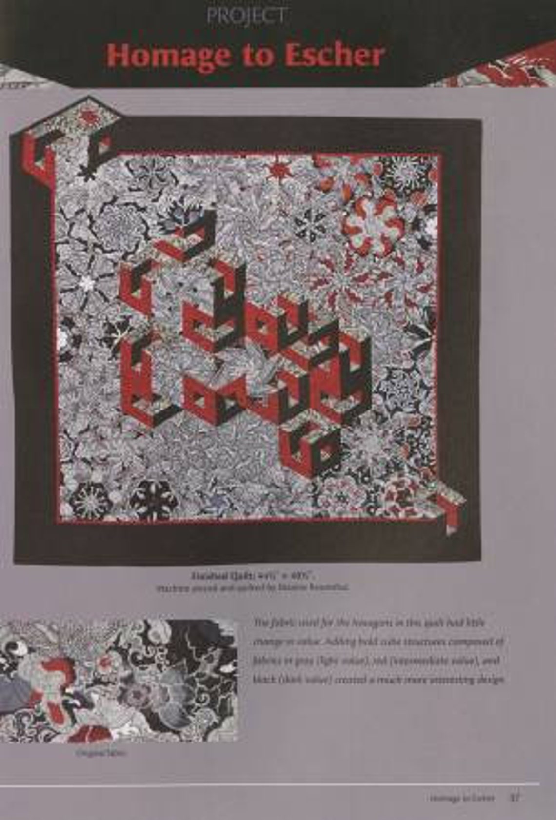 One-block Wonders Cubed Illusion Quilts Made W/ Easy - Etsy