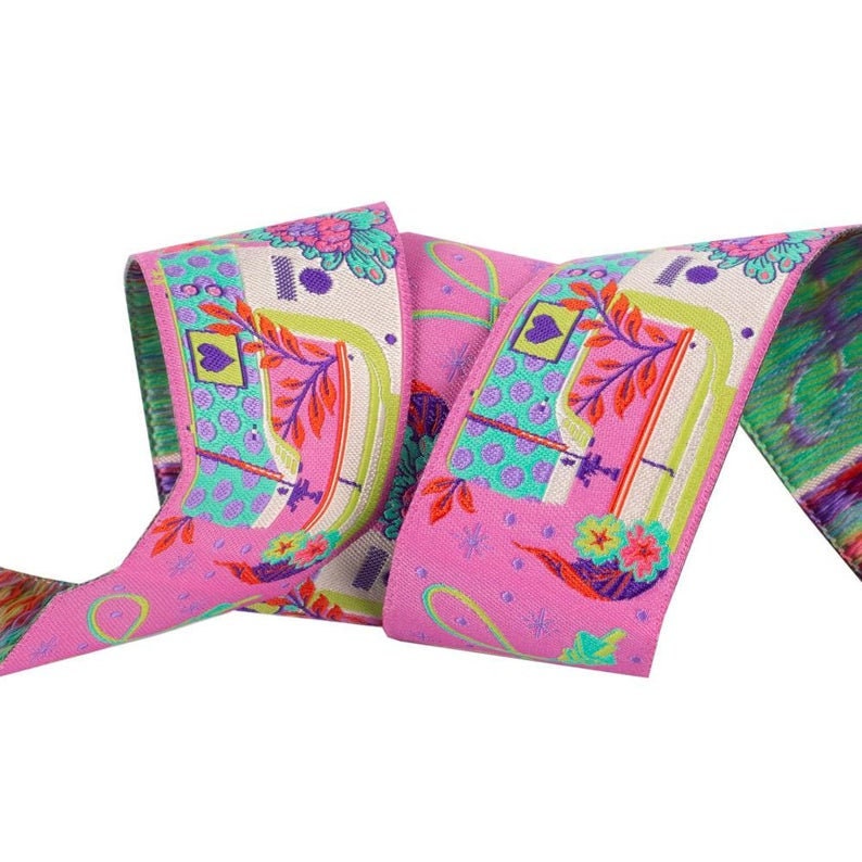 Tula Pink Homemade Night Designer Ribbon Pack by Renaissance | Etsy