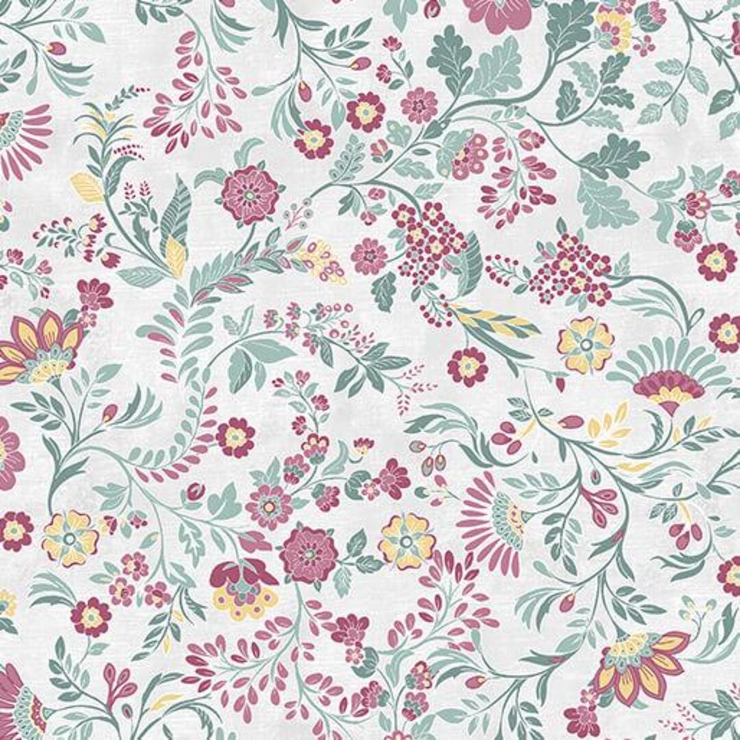 Chalk Paint Floral - Rose - Chalk Barn by Shannon Roberts for Benartex ...