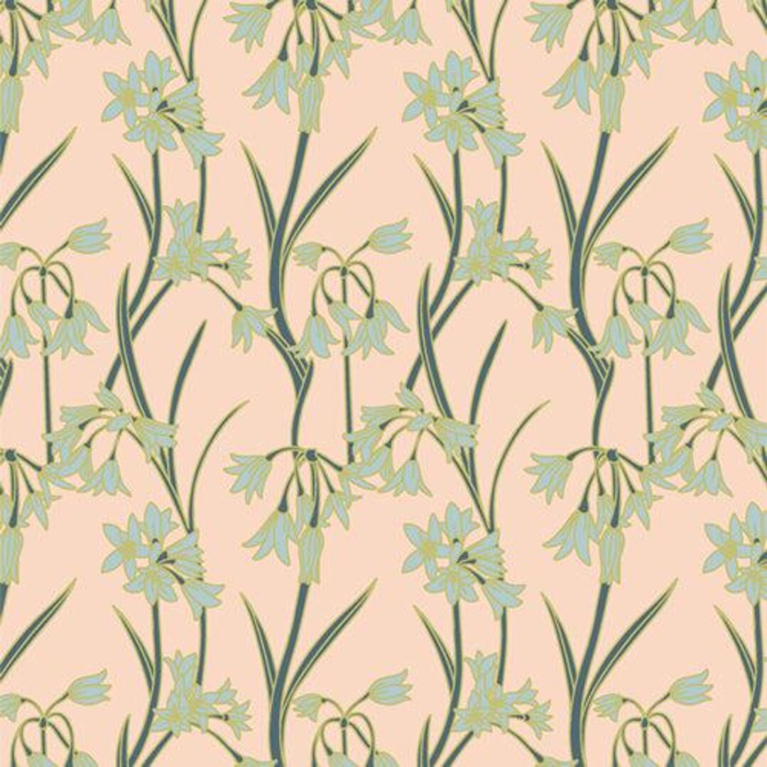 Leek Blossom Twilight - Stillwater for Art Gallery Fabrics, Sold by the ...
