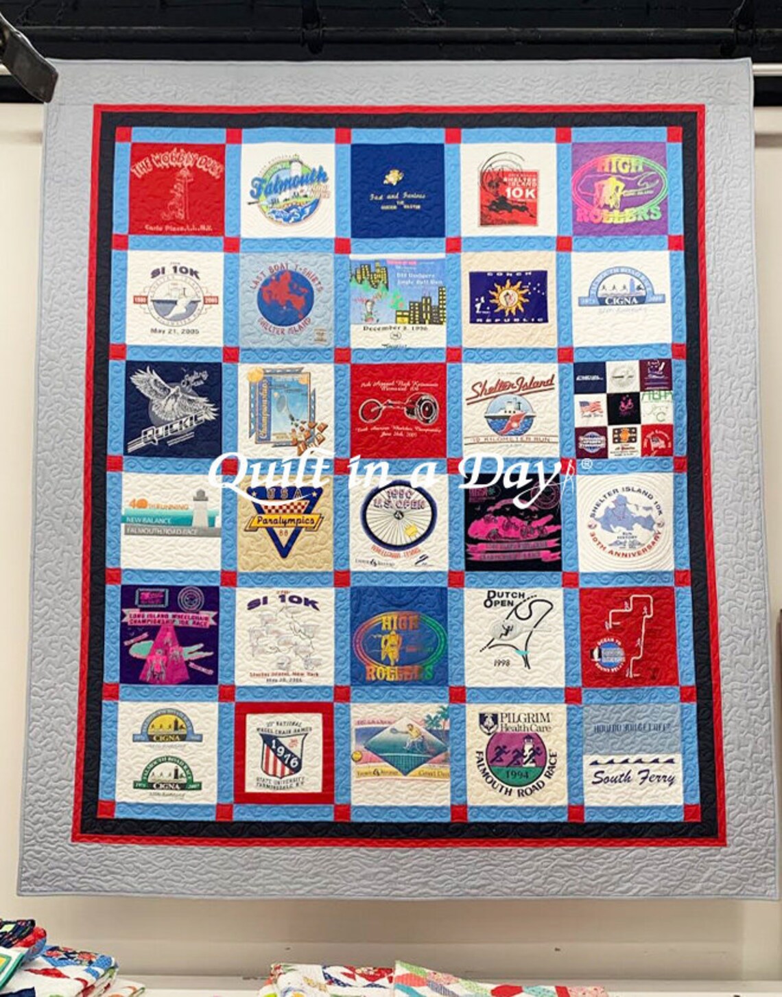 T Shirt Quilt Pattern by Quilt in a Day T-shirt Quilt Pattern by ...