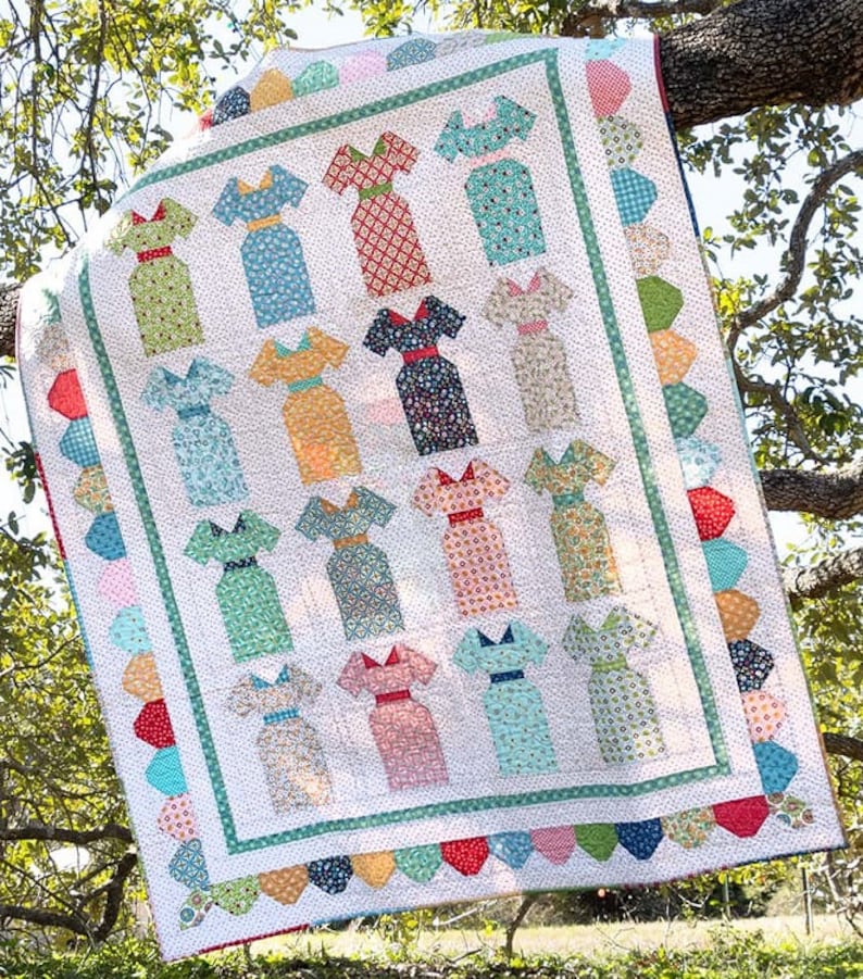 Millie's Dresses Quilt Pattern by Lori Holt It's Sew Emma - Etsy