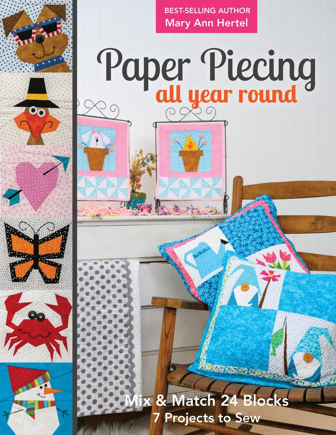 Paper Piecing All Year Round Book by Mary Hertel - 24 Seasonal Paper ...