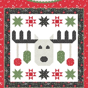 Deerly Loved Quilt Pattern by Coriander Quilts, Christmas Reindeer ...