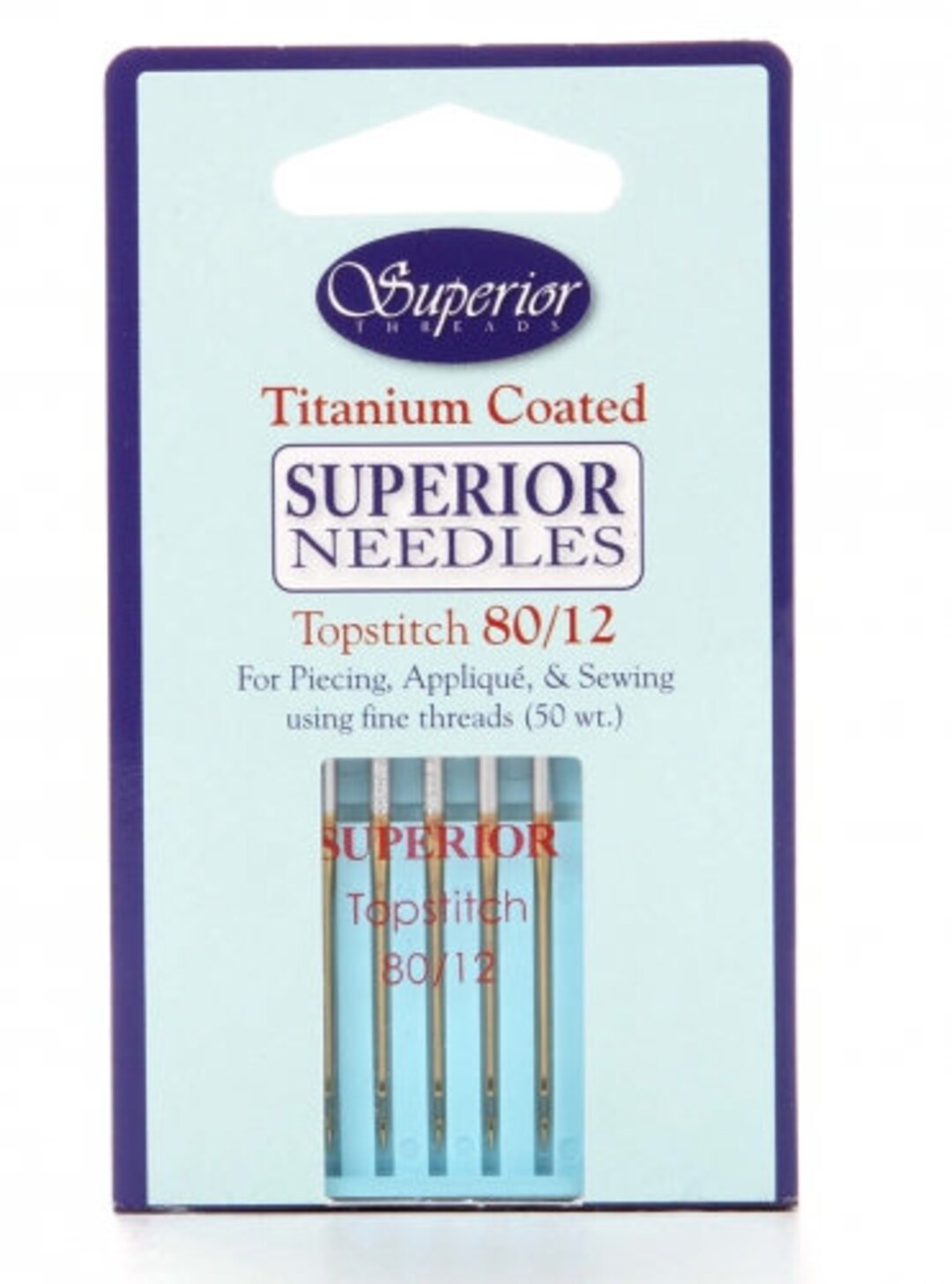 Superior Topstitch Machine Needles Size 80/12, 90/14, 70/10, Quilting ...