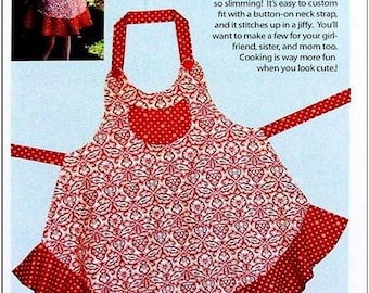 Sassy Little Apron Sewing Pattern by Barbara Brandeburg for Cabbage ...