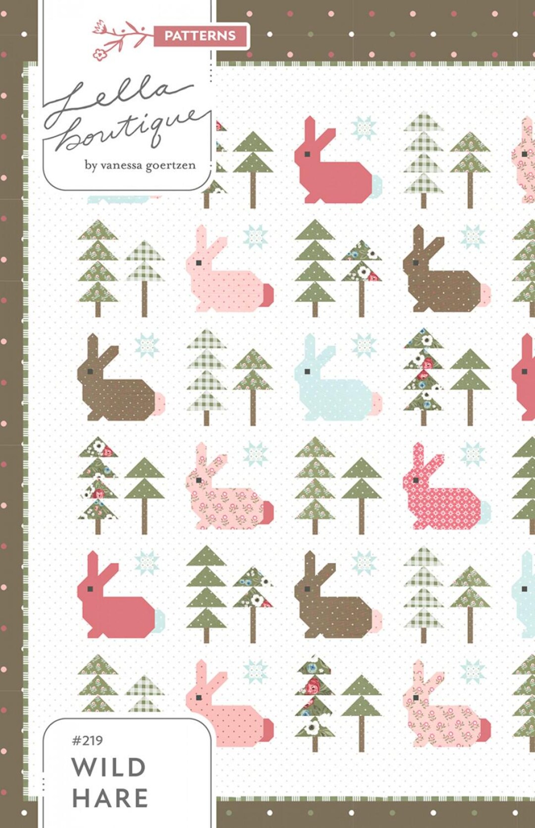 Wild Hare Quilt Pattern by Lella Boutique - Cute Modern Bunny Quilt - Etsy