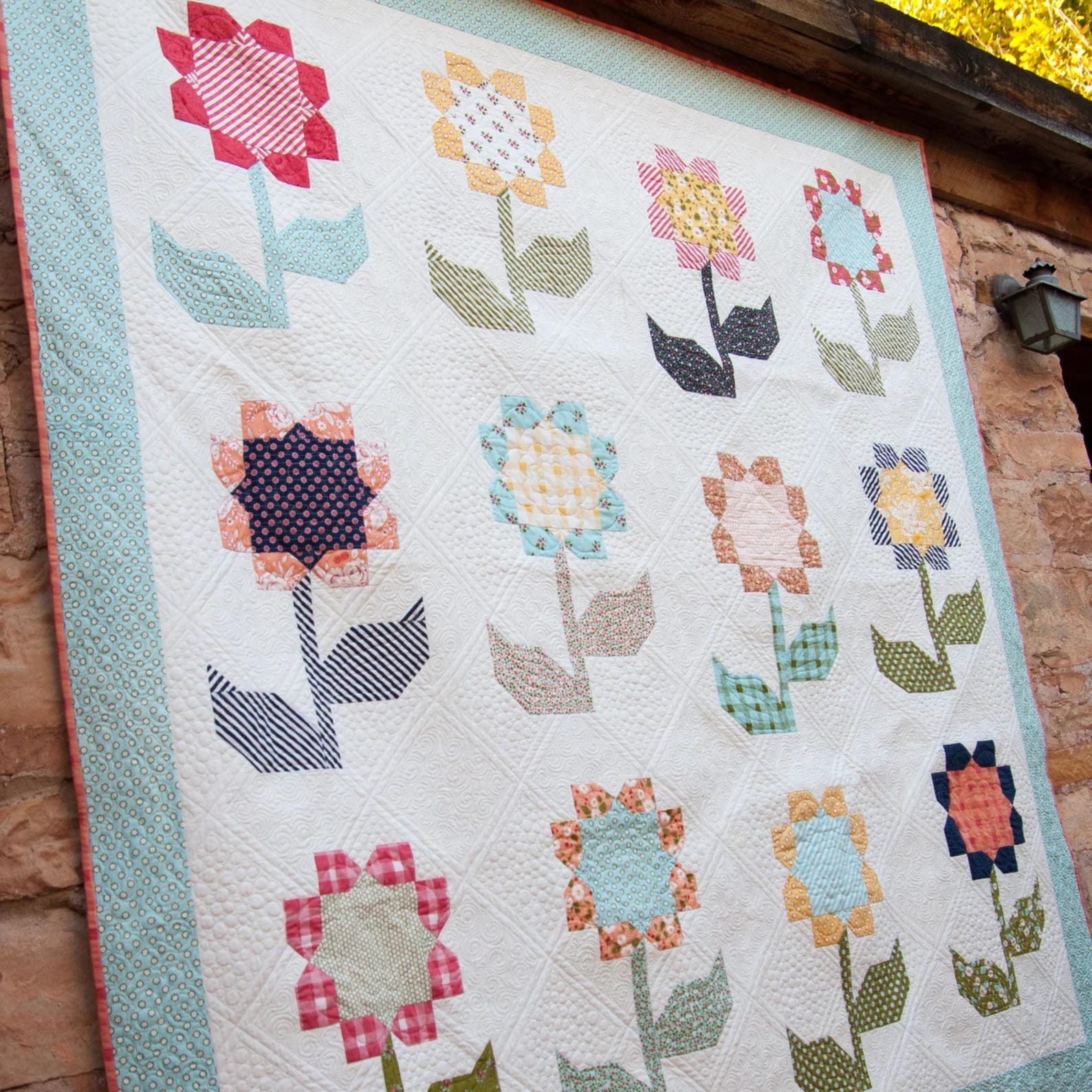 Cottage Blossoms Quilt Pattern by Lella Botique - Sunflower Spring ...