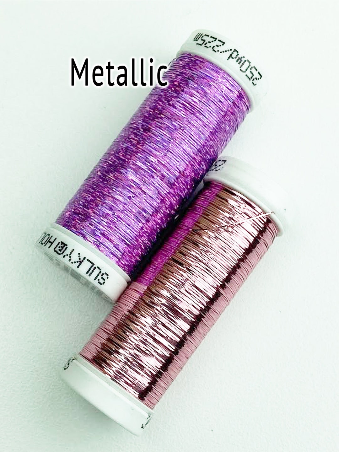 Pink Metallic Thread in Fuchsia, Light Pink Thread, Holographic Bright ...