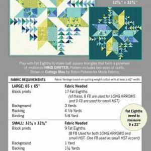 Wind Drifter Quilt Pattern by Robin Pickens, Quilt in a Day Sew ...