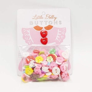 Little Dolly Buttons Assorted 50pcs Multi - Etsy