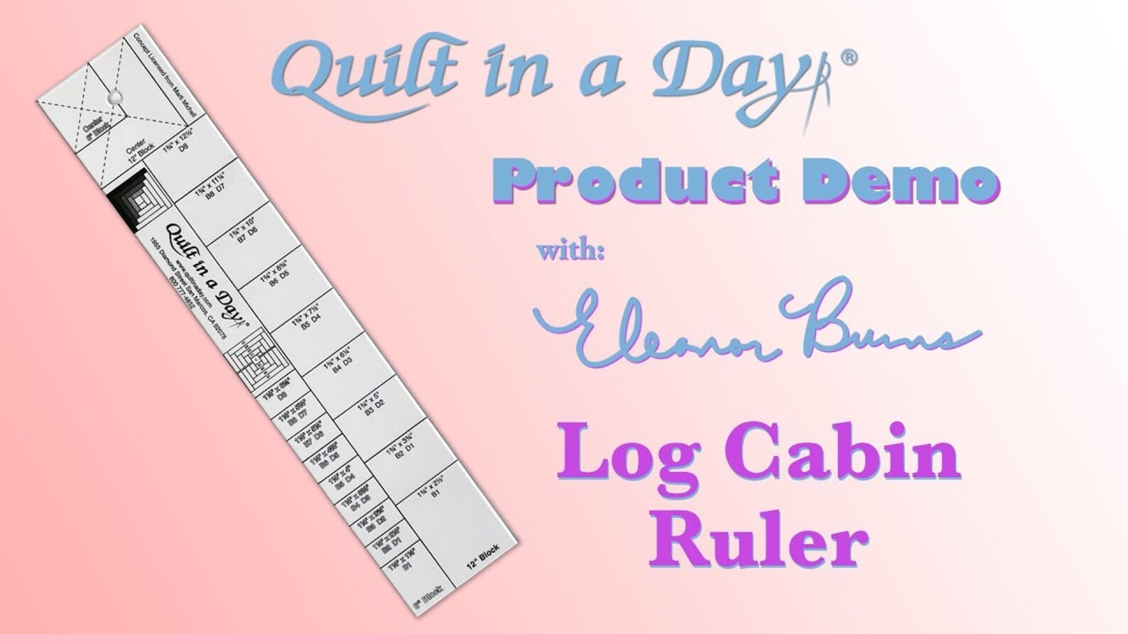 The Log Cabin Ruler by Quilt in a Day Companion to Forty - Etsy