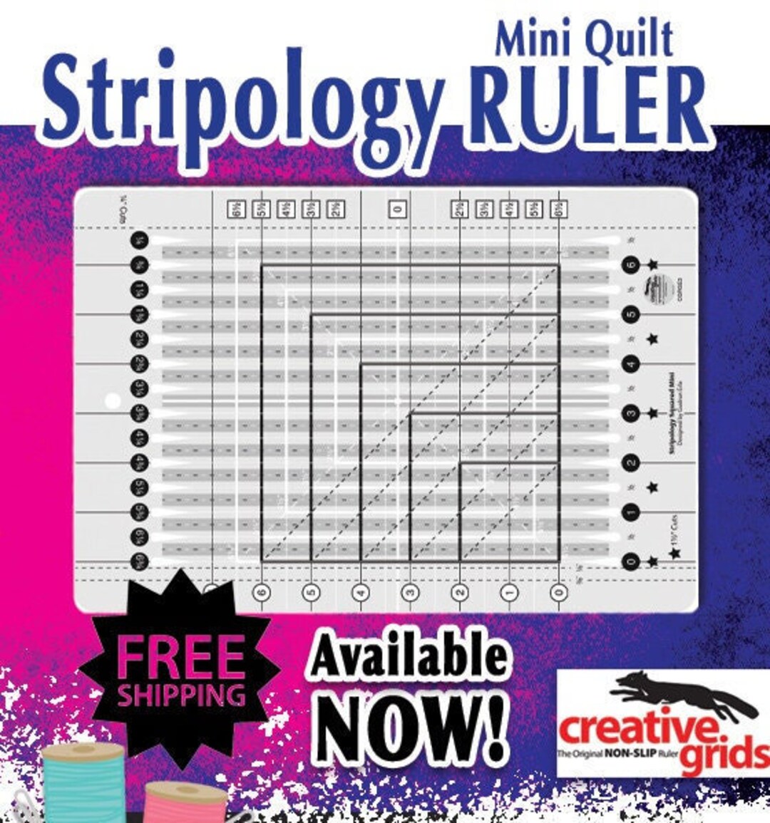 Creative Grids Stripology Mini Quilt Ruler CGRGE3 - Etsy