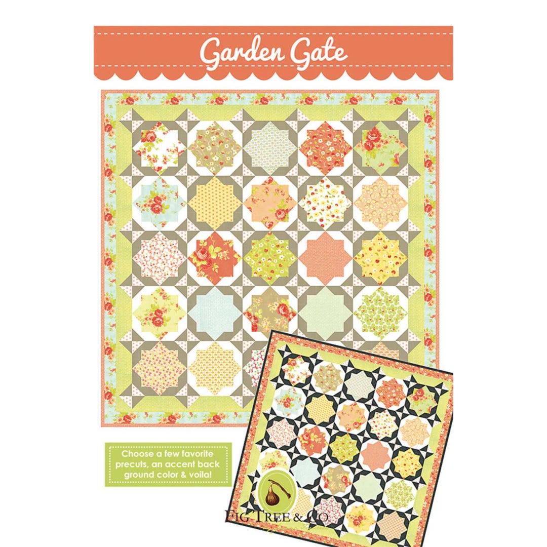 Garden Gate Quilt Pattern by Fig Tree & Co. - Etsy