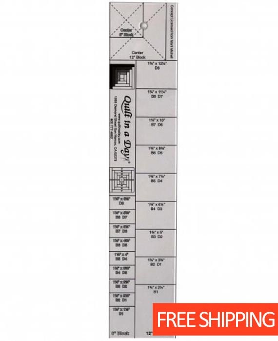 The Log Cabin Ruler by Quilt in a Day Companion to Forty | Etsy