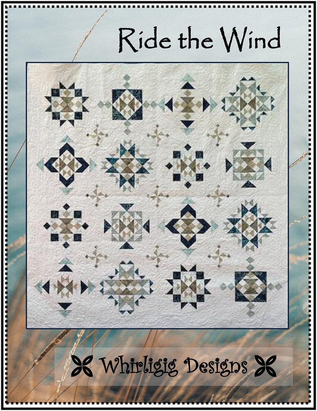 Ride the Wind Block of the Month Quilt Pattern by Chris Hoover for Whirligig Designs - Etsy