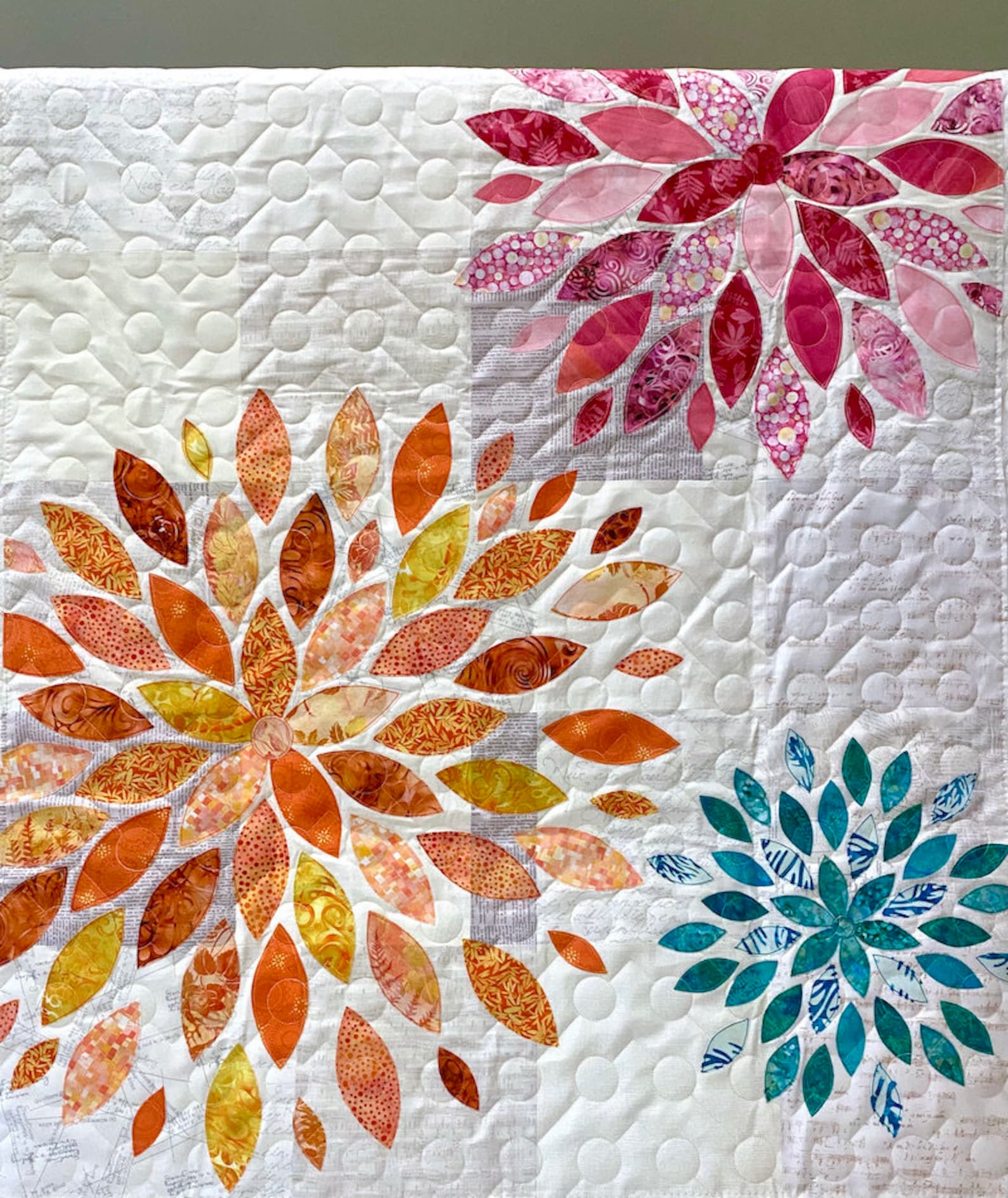 Scrappy Floral Quilt Pattern PT Scrap Petal Garden by Woods - Etsy