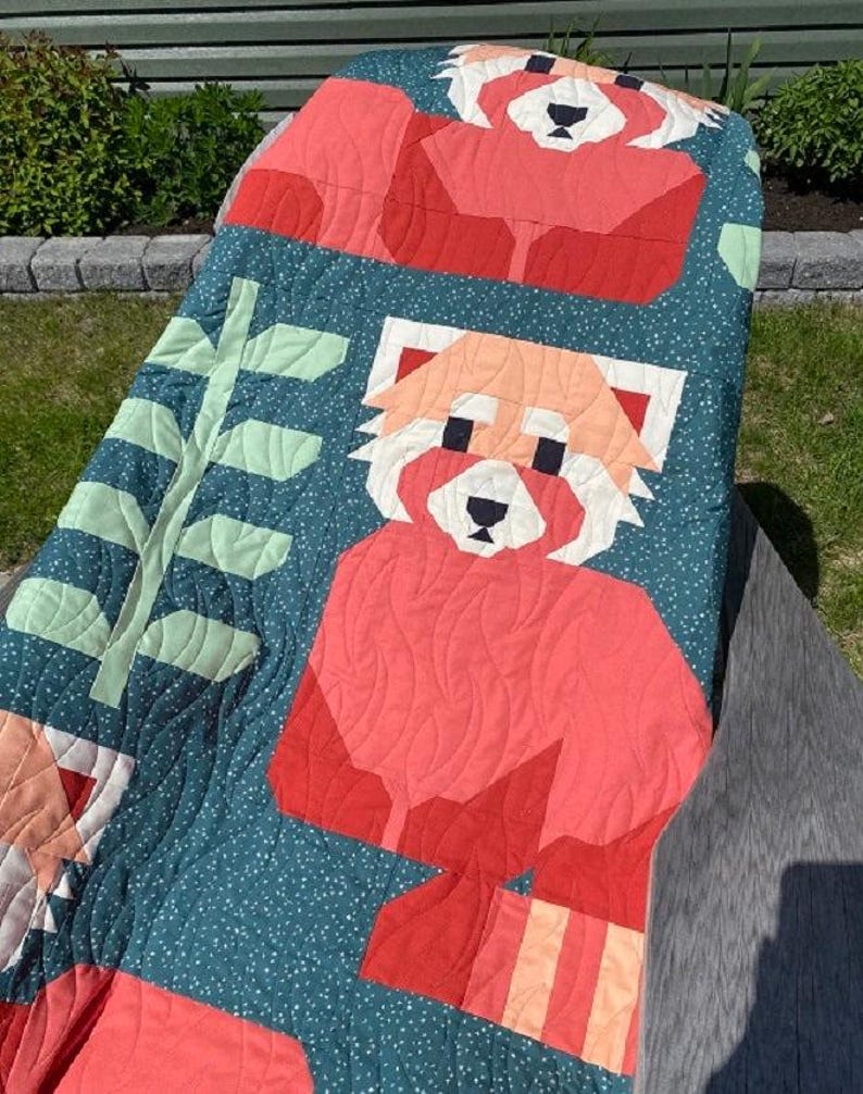 Red Pandas Quilt Pattern by Art East Quilting Co - Traditionally Pieced ...