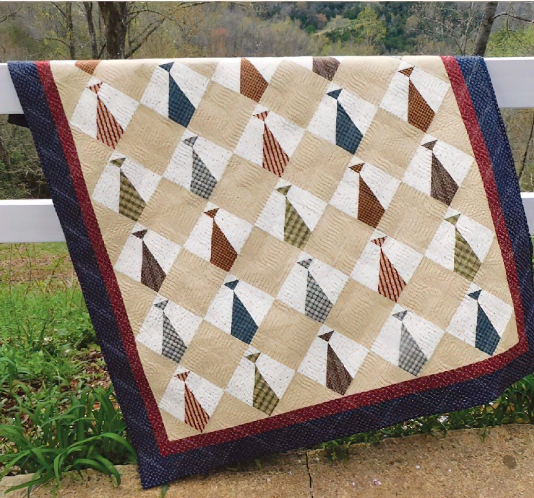 Daddy's Ties Quilt Pattern by Cut Loose Press, Special Father's Day ...