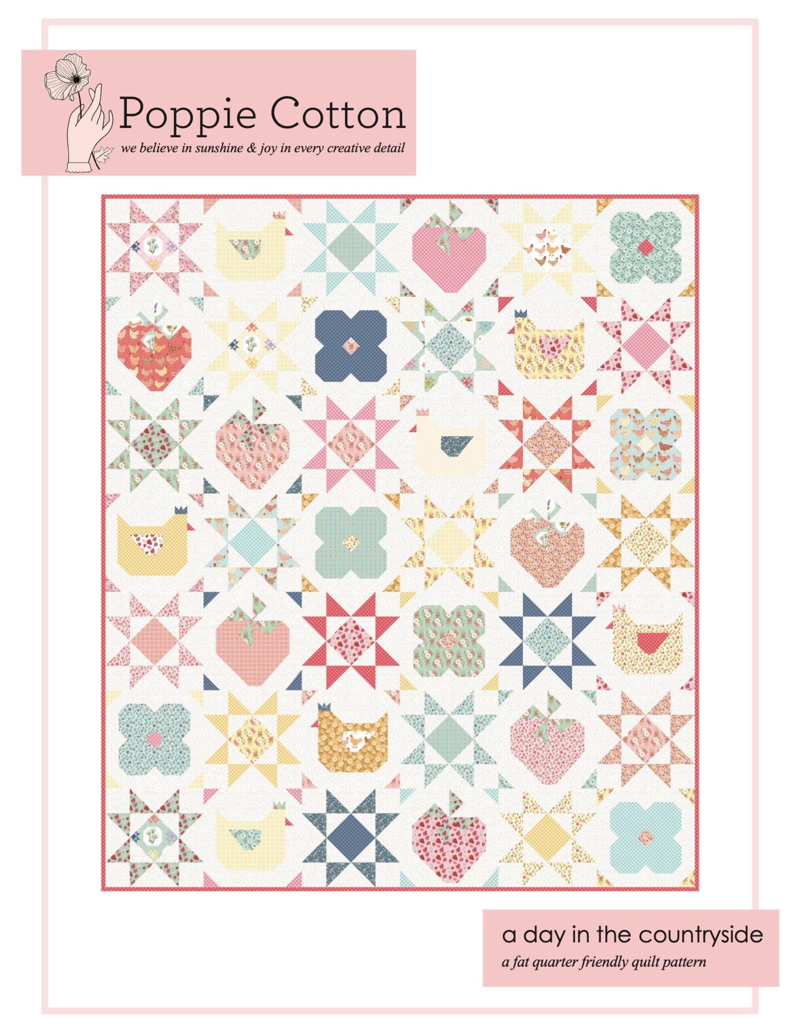 A Day in the Countryside Quilt Pattern by Poppie Cotton - Etsy