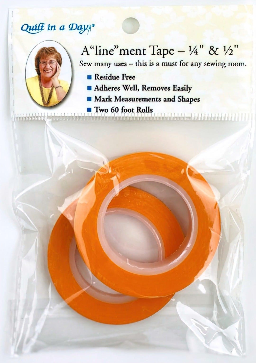 A'line'ment Tape Pack - 1/4 Inch & 1/2 Inch by Quilt in a Day - Pack of ...