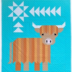 Cattle Call - A Highland Coo Quilt Pattern by Art East Quilting Co ...
