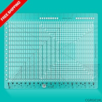 Slotted Quilting Ruler, Transparent Acrylic, Non-slip Surface, DIY ...