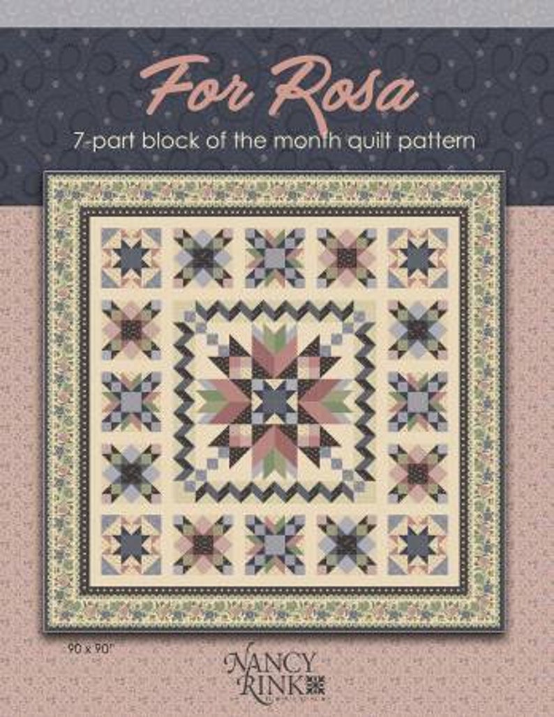 For Rosa Quilt Pattern Features Seven Classic Quilt Blocks - Etsy