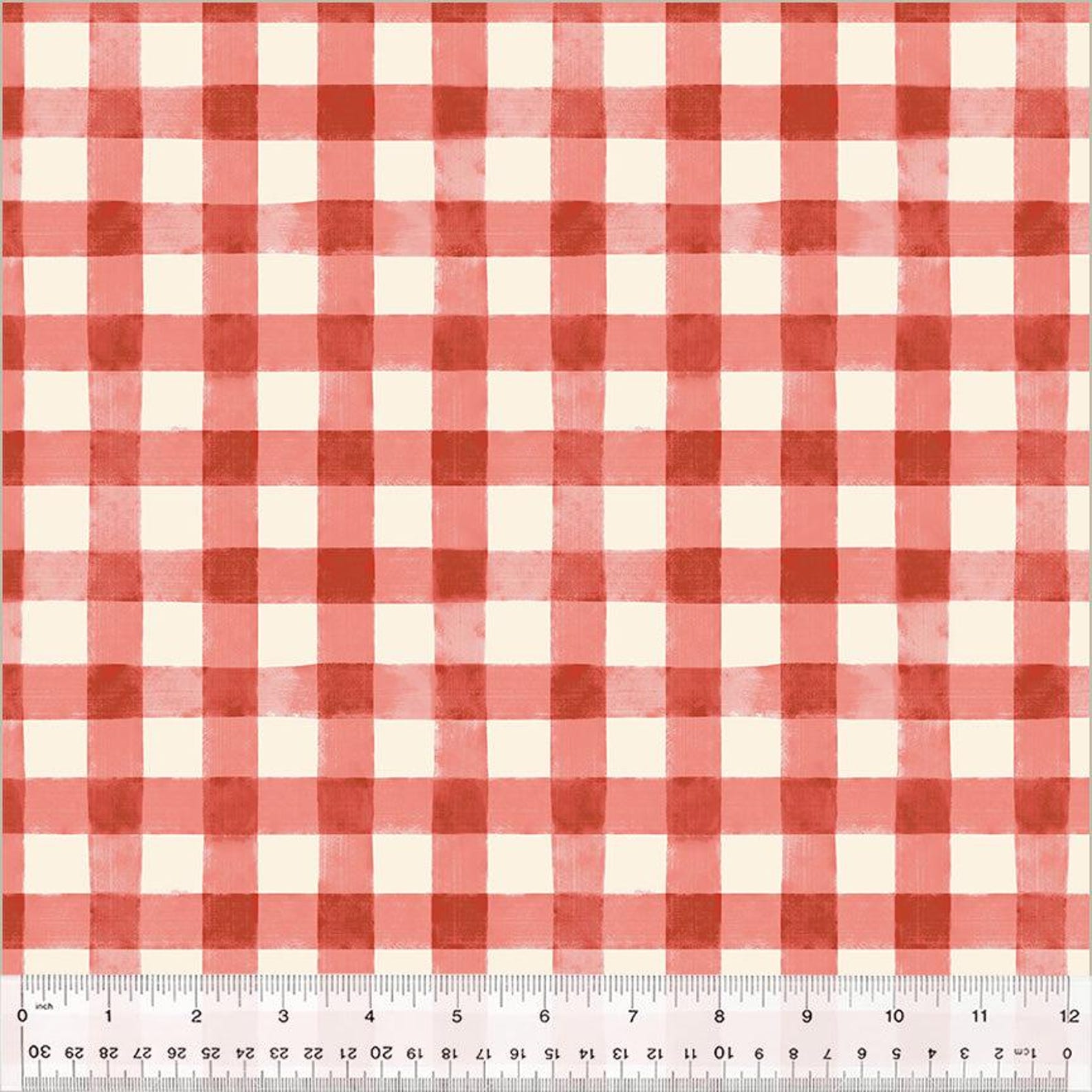 Picnic Plaid - Barn Red - Highland Hooves by Whistler Studios for ...
