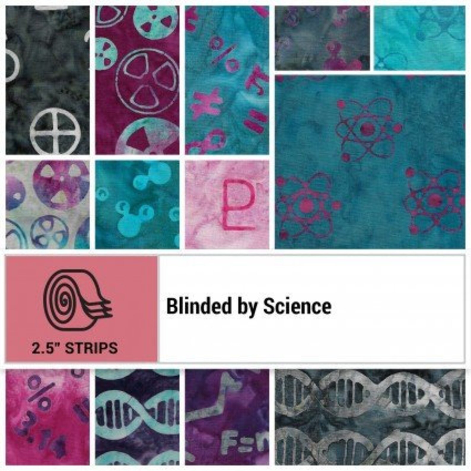 Blinded by Science Strip Pack by Island Batik Strip Pie | Etsy