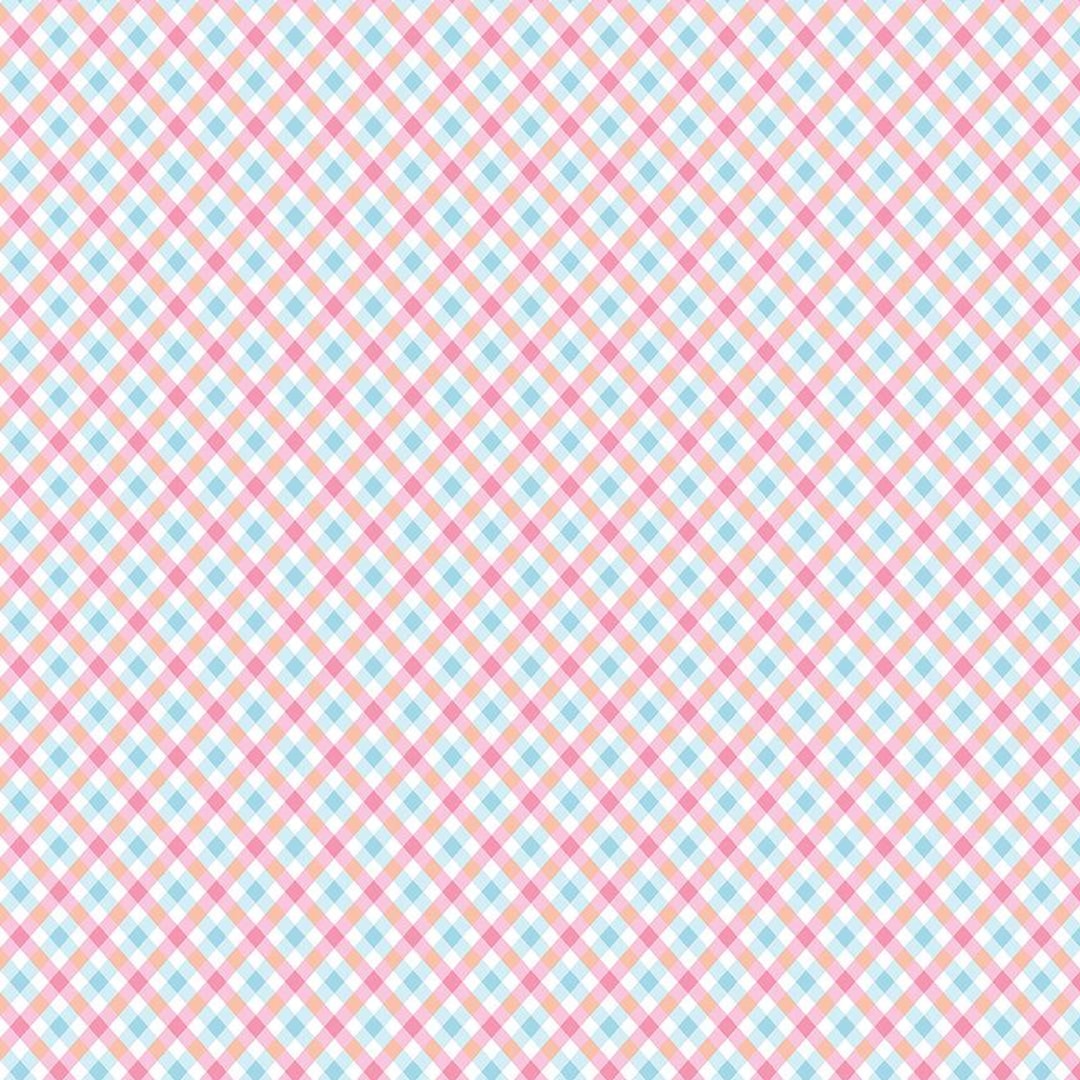 Plaid - Pink - Love Notes by Lindsay Wilkes for Riley Blake Designs ...