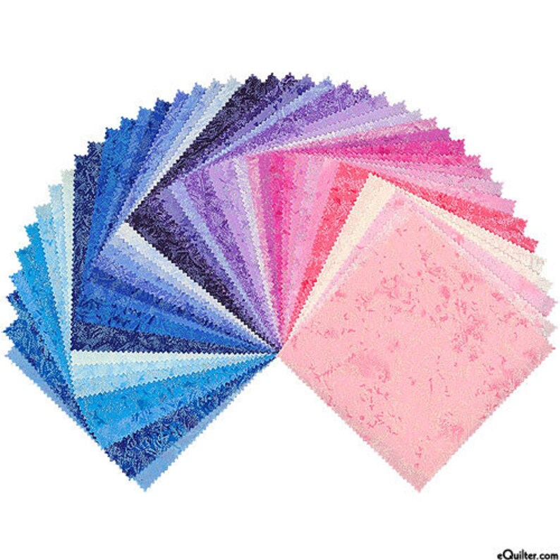 Pink Fairy Frost Shimmery Charm Fabric Squares Super Cute - Etsy