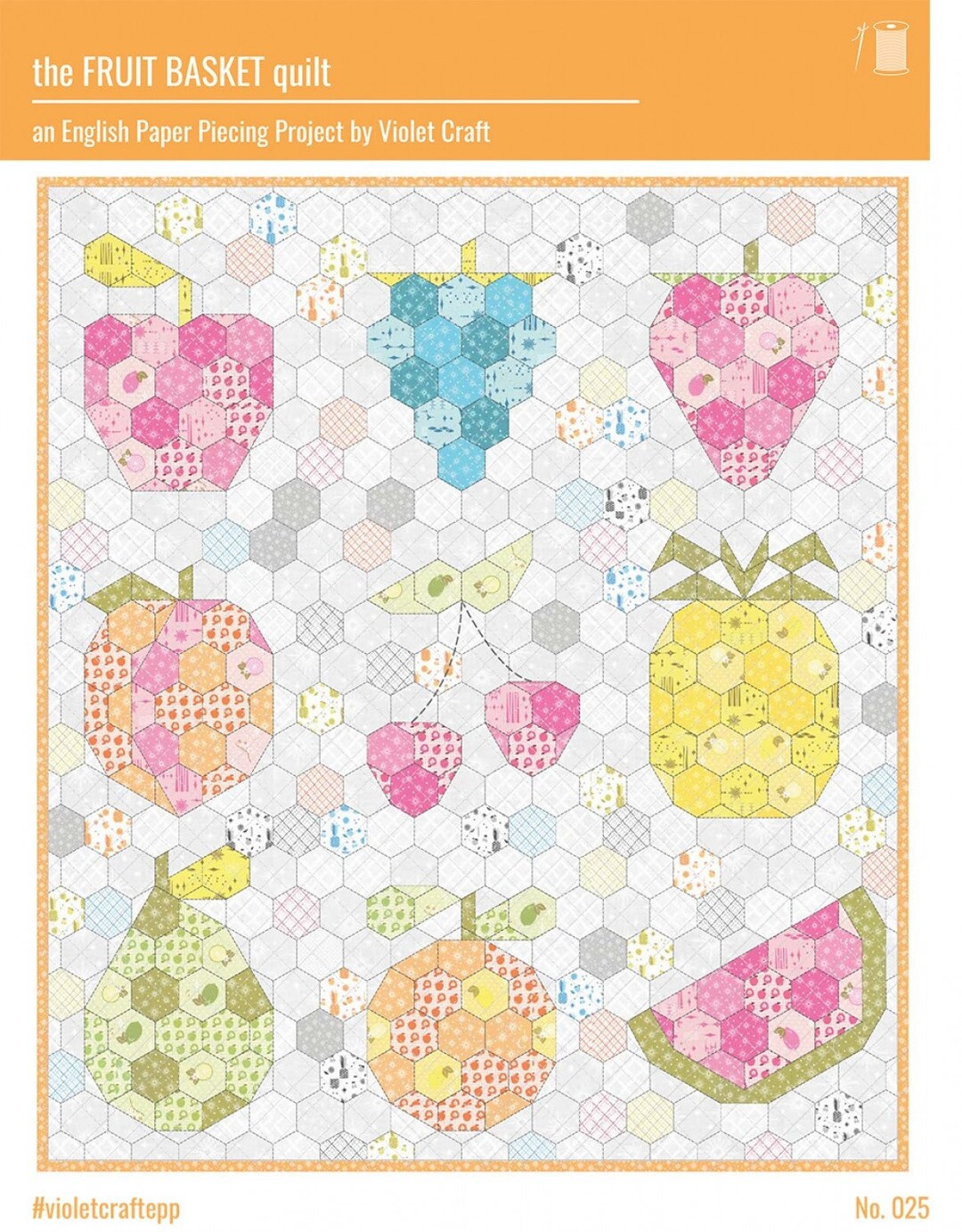 The Fruit Basket Quilt English Paper Piecing Pattern by Violet Craft - Etsy